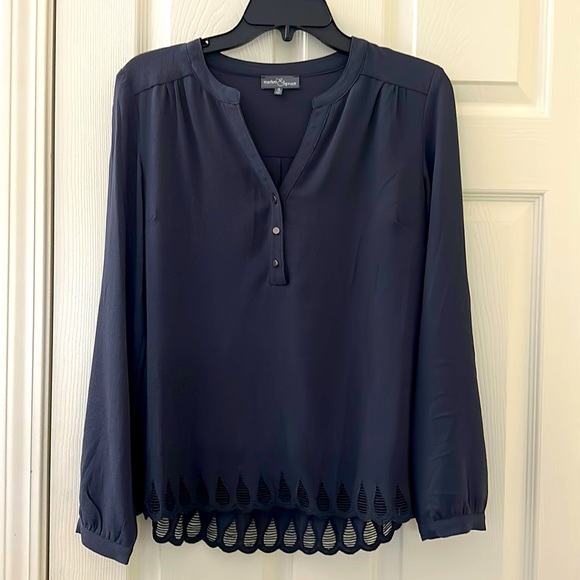 Market & Spruce | Tops | Market Spruce Light Weight Grey Blouse V ...